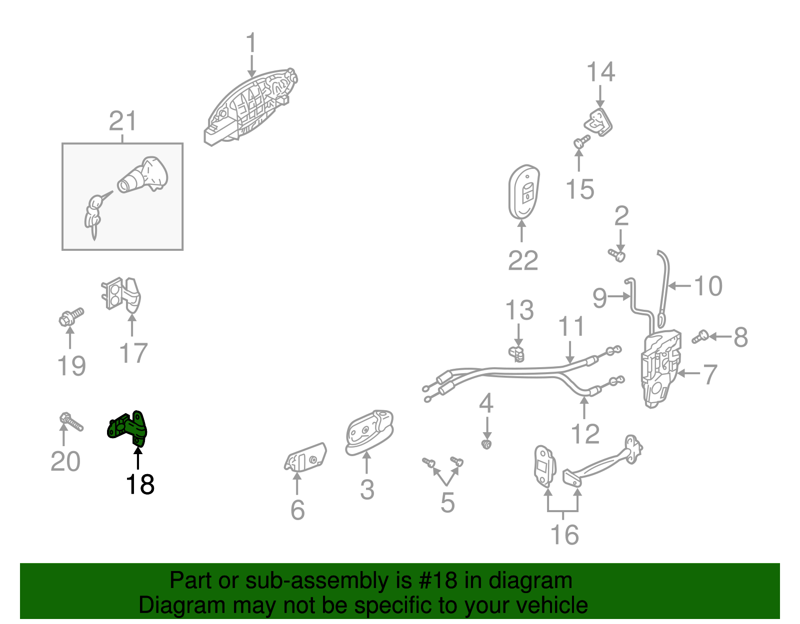2003-2008 Hyundai Tiburon Lower Hinge 79340-2C000 | Hyundai Wholesale ...