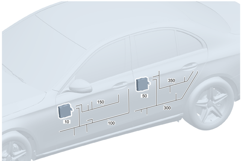 Door Wiring Harness and Door Control Unit for 2022 Mercedes-Benz C300 ...