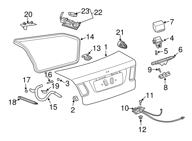 Genuine Trunk Lid for 2003-2007 Saab 9-3 | Part# 12797736 | Over 30% ...
