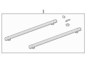 2019-2022 GM Bed Tiered Storage Cross Rails By 84065979 | GMPartsDirect.com