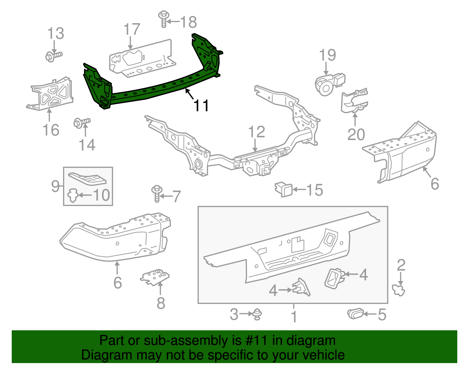 2014-2017 Toyota Tundra Bumper 52023-0C122 | Retail Performance Auto Parts