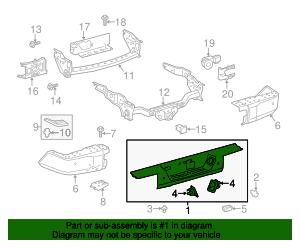52057-0C081 - Bumper Cover - 2014-2020 Toyota Tundra | Sparks Parts