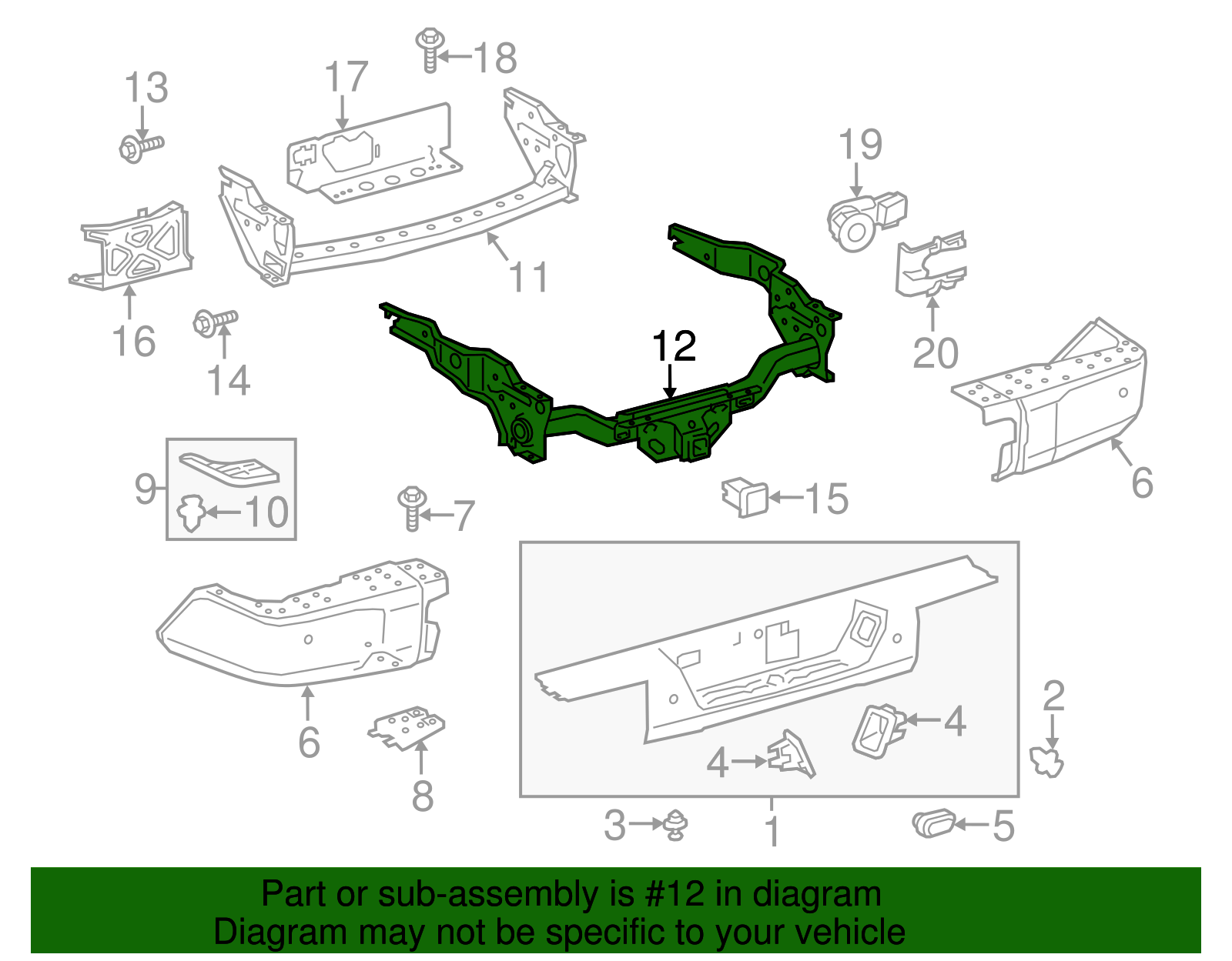 2003-2021 Toyota Tundra Trailer Hitch 52023-0C041 | Toyota Parts Center