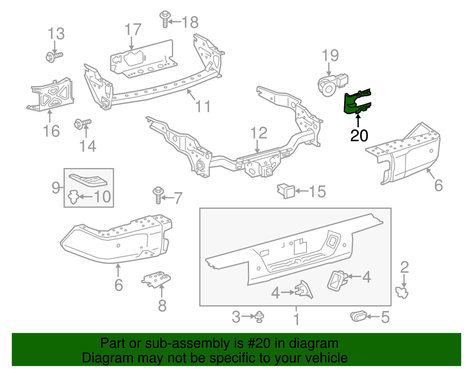 Genuine Toyota Parking Aid Sensor Bracket part# 89348-0C011 for 2014 ...