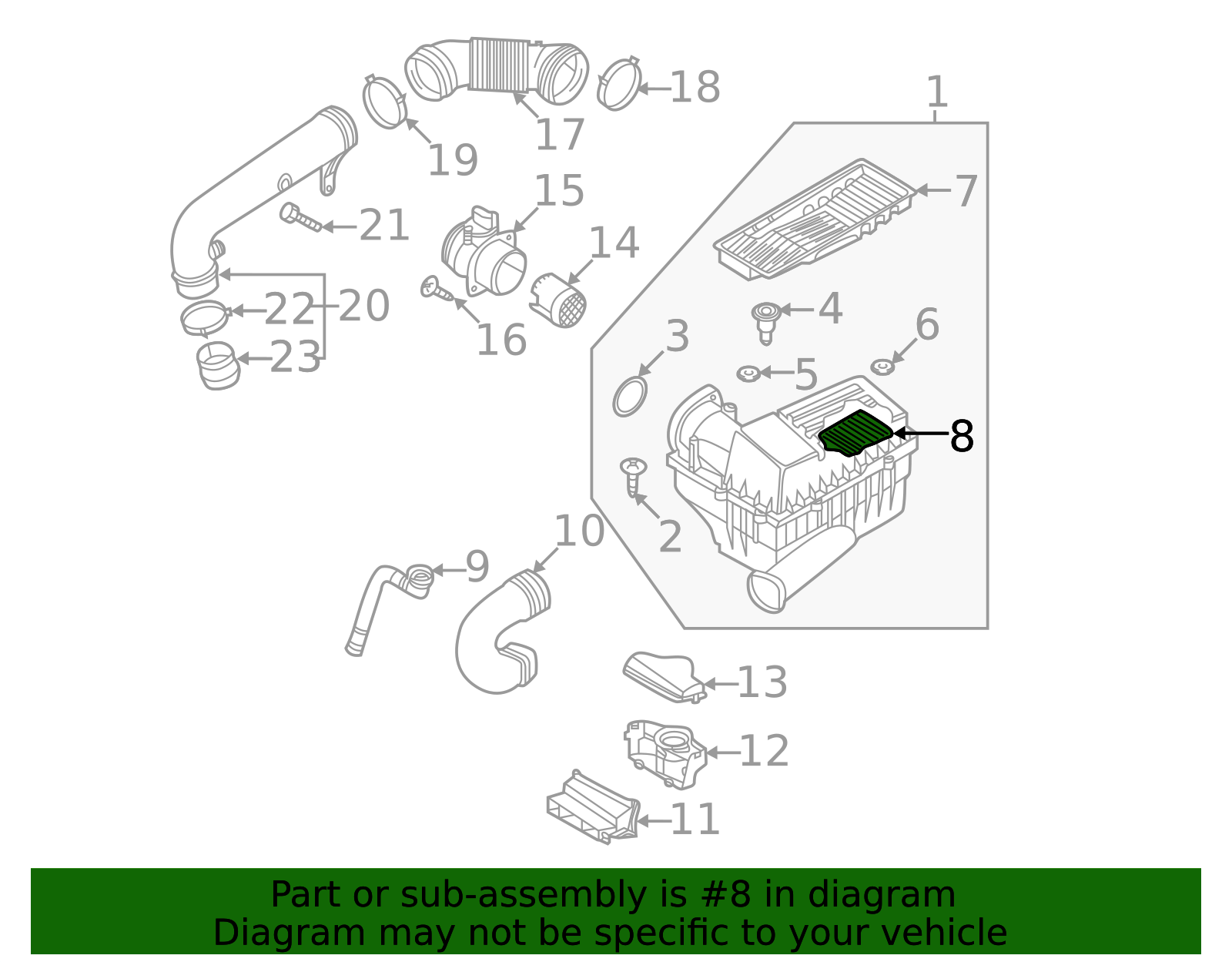 2017-2022 Volkswagen Air Filter 5C0-129-620-B | Retail Performance Auto ...