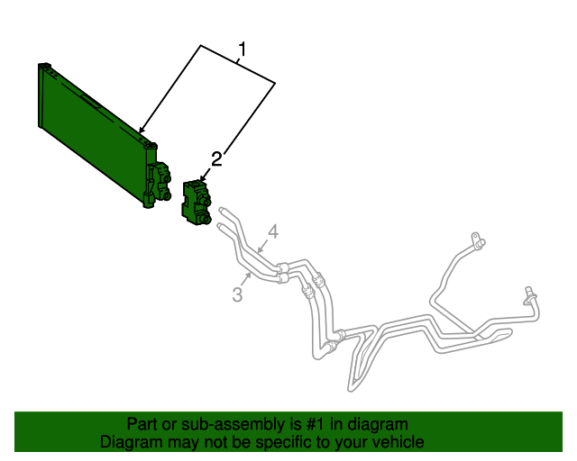 447-500-00-01-64 - Trans Cooler 2016-2023 Mercedes-Benz Metris ...
