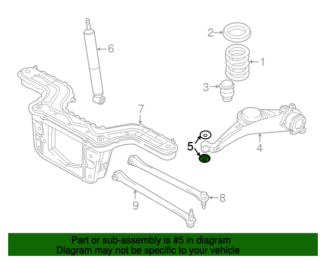 2001-2007 Ford Escape Alignment Camber Adjusting Eccentric 5L8Z-5K751 ...