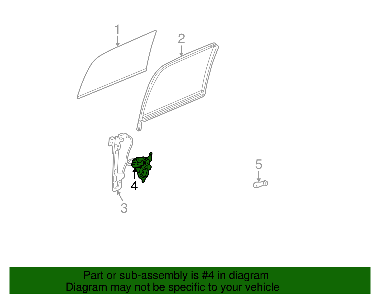 1999-2008 GM Power Window Regulator Motor 19179943 GM | GMPartsDirect.com