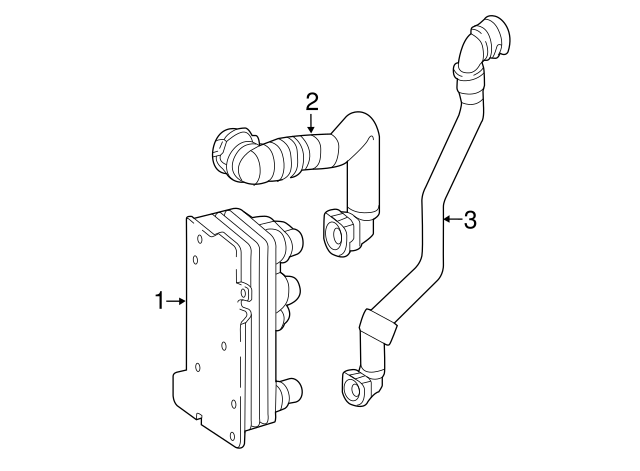 205-270-84-02 - Automatic Transmission Oil Cooler Hose Assembly 2016 ...