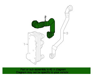 205-270-84-02 - Automatic Transmission Oil Cooler Hose Assembly 2016 ...