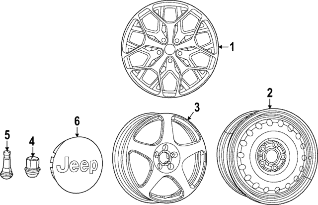 2022-2024 Jeep Grand Cherokee Wheel 68589609AA | Mopar Parts Canada