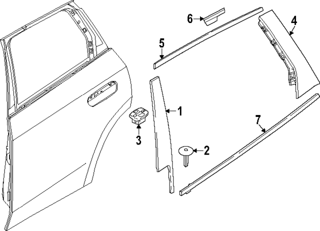 Genuine BMW 51-35-9-851-688 | Upper Molding Seal | FREE Shipping on ...