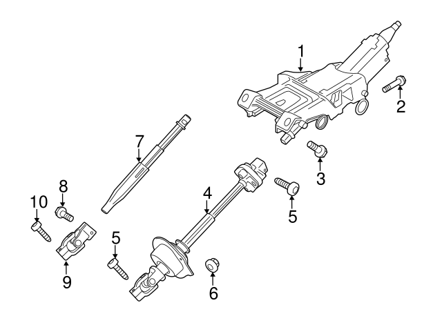2015-2019 Ford Mustang Upper Shaft FR3Z-3E751-C | TascaParts.com
