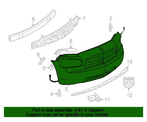 2006-2010 Dodge Fascia 4806179ae | TascaParts.com