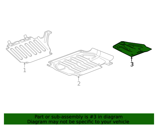 2014-2024 GM Transfer Case Skid Shield 22985886 GM | GMPartsDirect.com