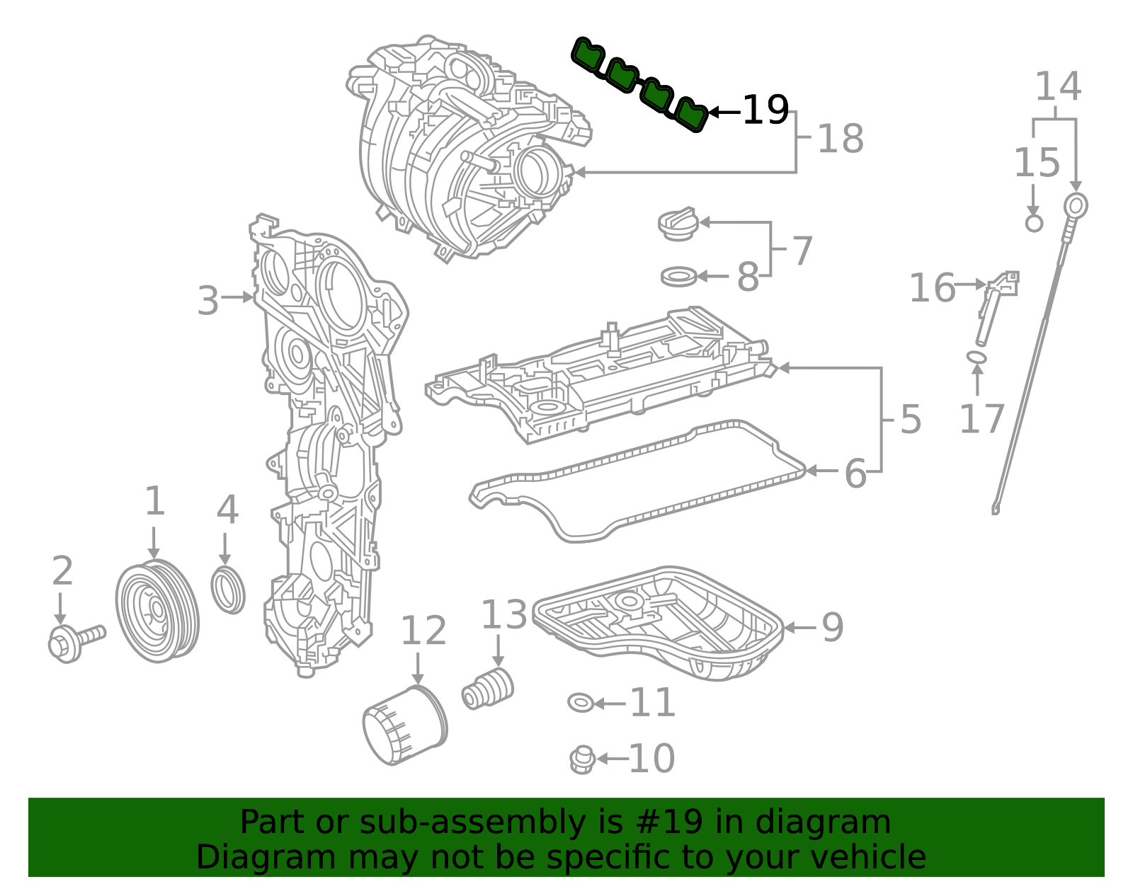 2019-2024 Toyota Manifold Gasket 17171-24020 | Toyota Parts Center