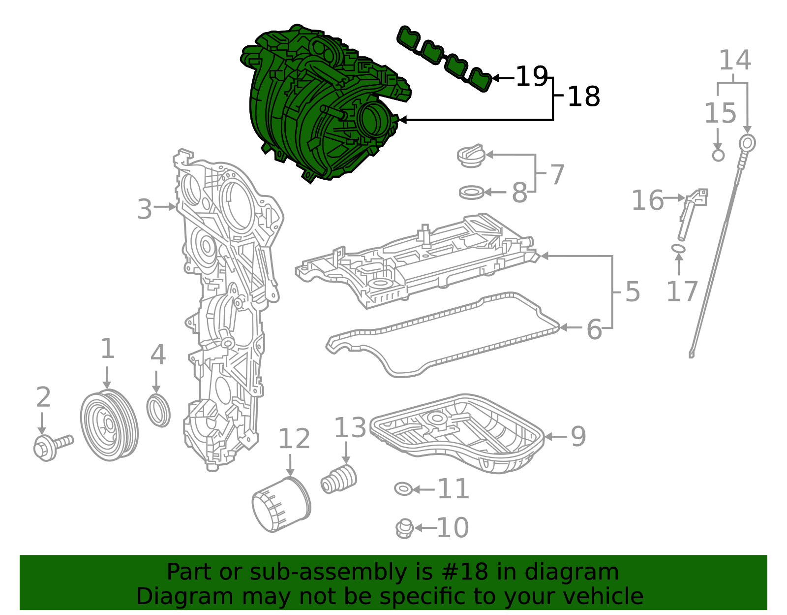 Genuine Toyota Intake Manifold part# 17120-F2010 for 2019-2025 Toyota ...