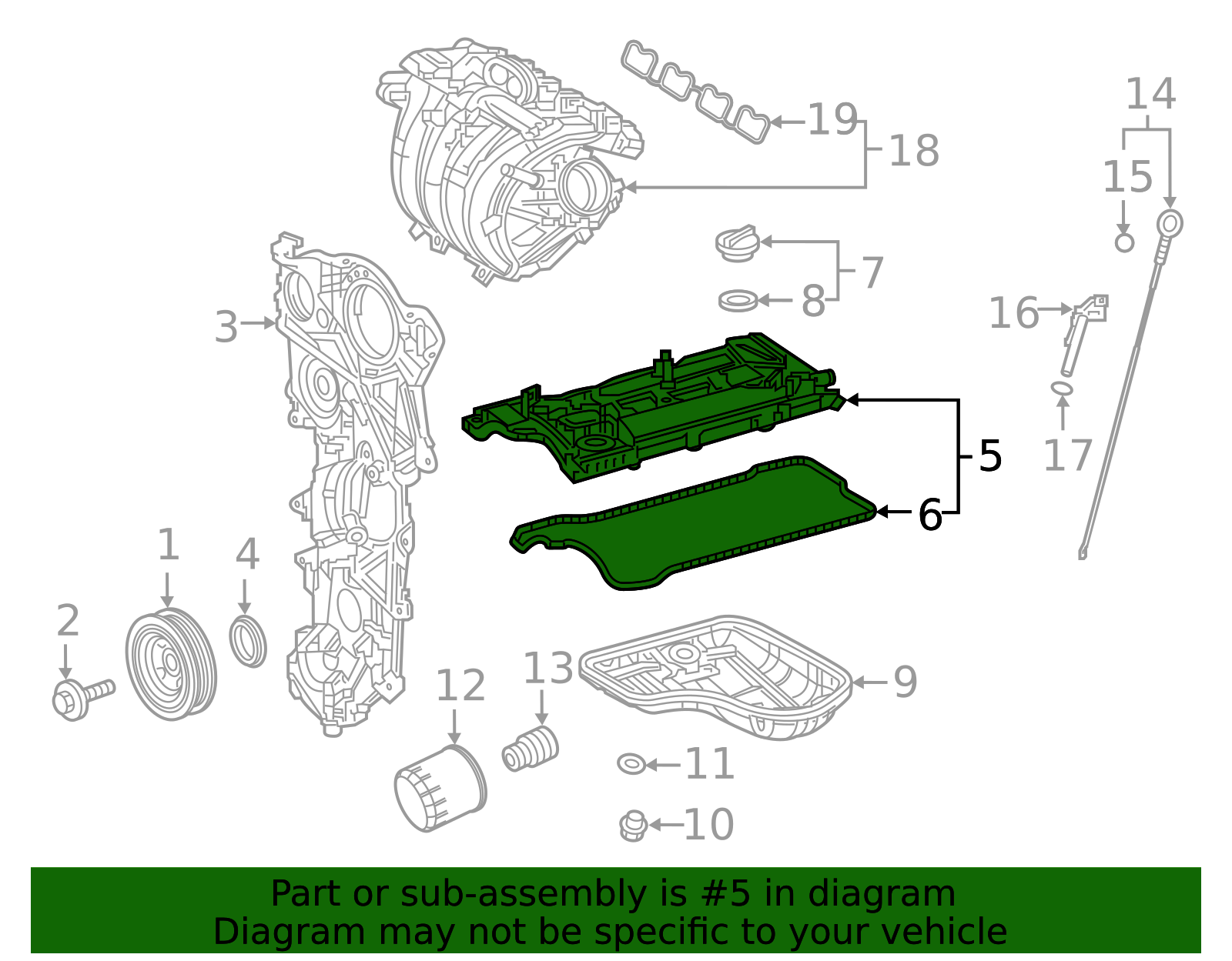2019-2025 Toyota Valve Cover 11201-F2011 | Toyota Parts Center