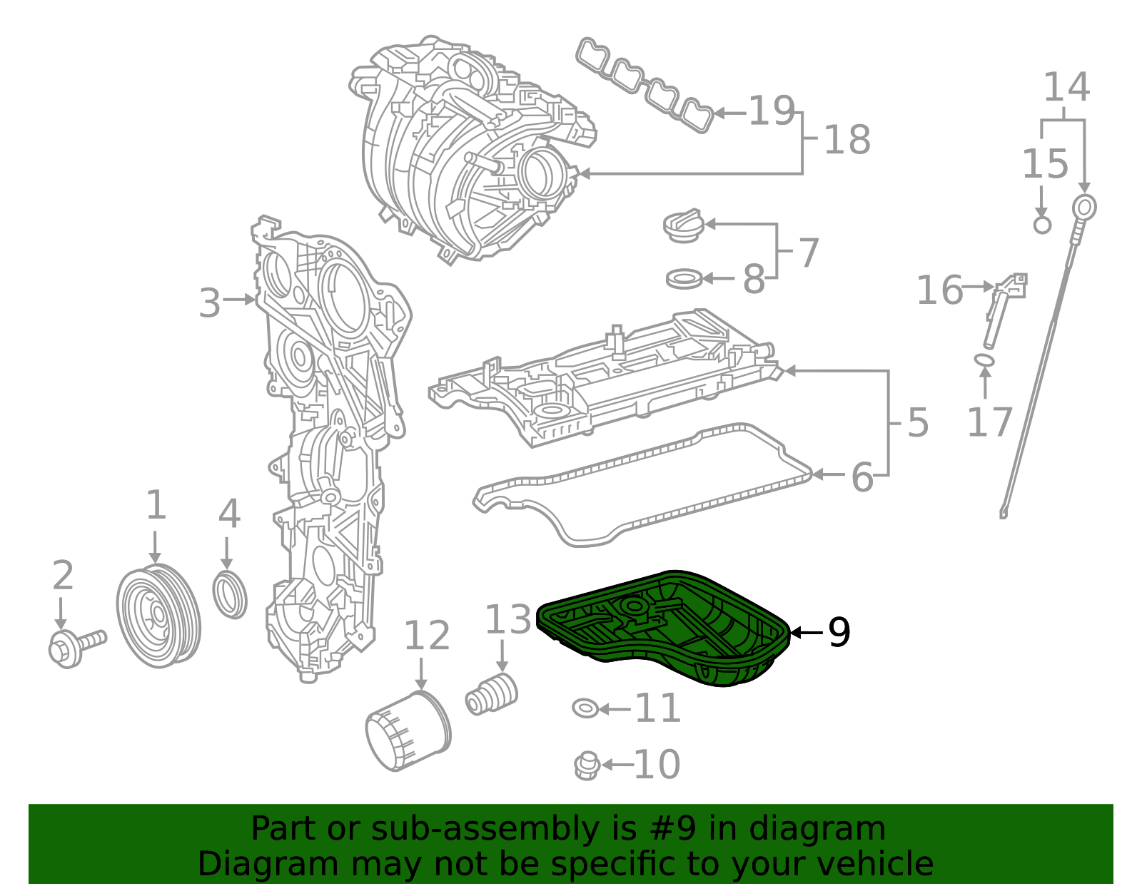 2019-2025 Toyota Oil Pan 12102-F2010 | OEM Parts Online