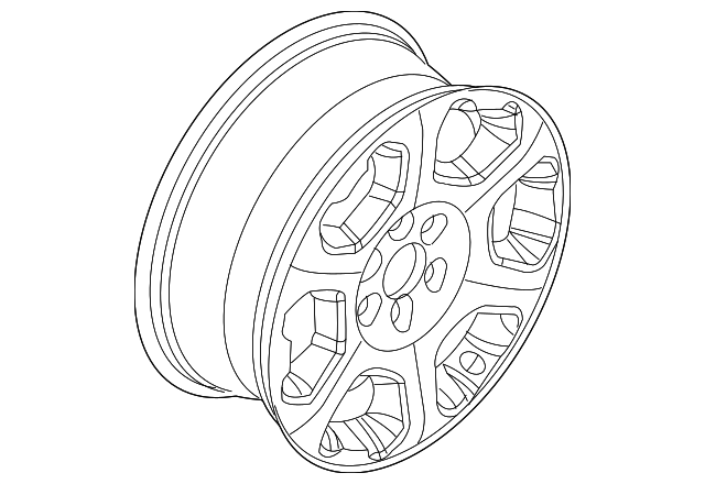 OEM Ford Part Part Number: AL3Z-1007-K, Ford Wheel, Alloy, 2009-2012 ...