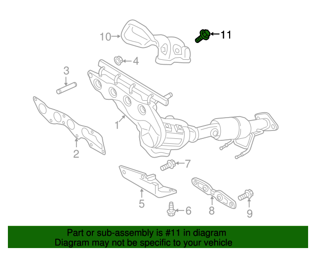 Genuine OEM Ford Part - Heat Shield Bolt W703715-S437 | Genuine OEM ...