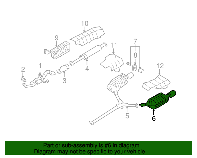 28700-3L310 - Muffler - 2006-2010 Hyundai Azera | World OEM Parts Hyundai