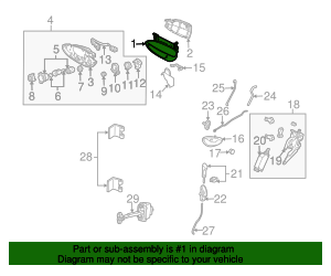 2004-2006 Pontiac GTO Handle 92085572 | GMPartsDirect.com