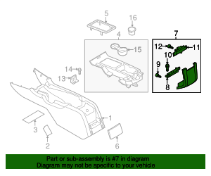 2010-2014 Ford Mustang Compartment Door AR3Z-6306024-AC | OEM Parts Online