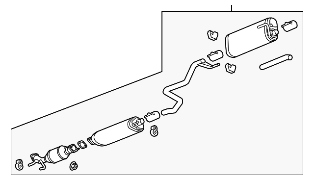 2013-2015 Chevrolet Sonic Muffler Assembly with 3-Way Catalytic ...