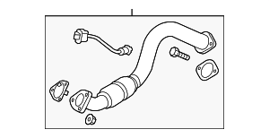95129306 - Exhaust Front Pipe 2012-2018 Chevrolet Sonic | Chevrolet ...