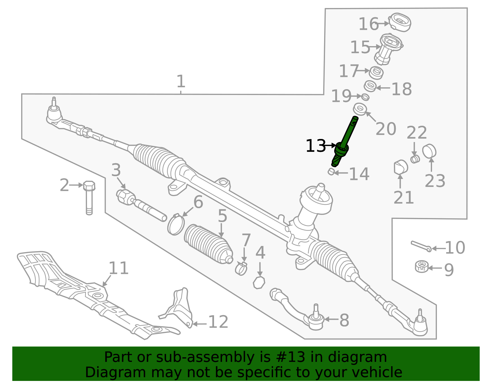 56512-K0000 - Rack And Pinion Steering Pinion Shaft 2020-2025 Kia | Kia ...