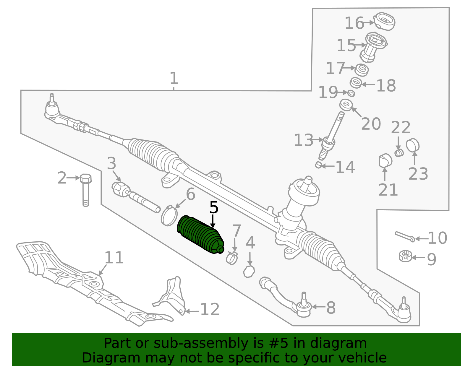 2020-2025 Kia Tie Rod Boot 56528-K0000 | Retail Performance Auto Parts
