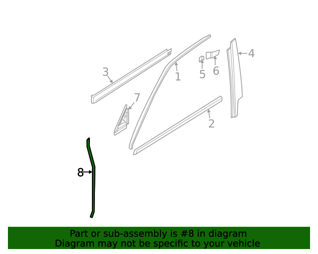 Genuine BMW 51-76-9-465-618 | Sealing Strip | FREE Shipping on Most ...