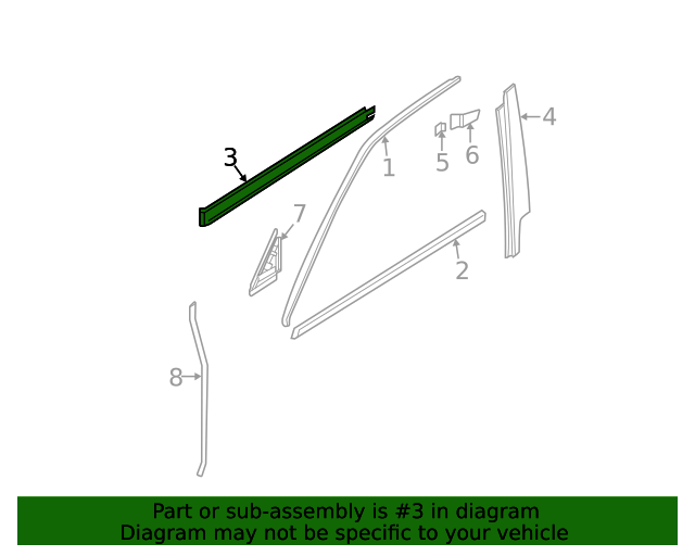 Genuine BMW 51-33-7-437-777 | Belt Weather-Strip | FREE Shipping on ...