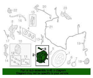 2011-2014 Ford Hub & Bearing CL3Z-1104-M | OEM Parts Online