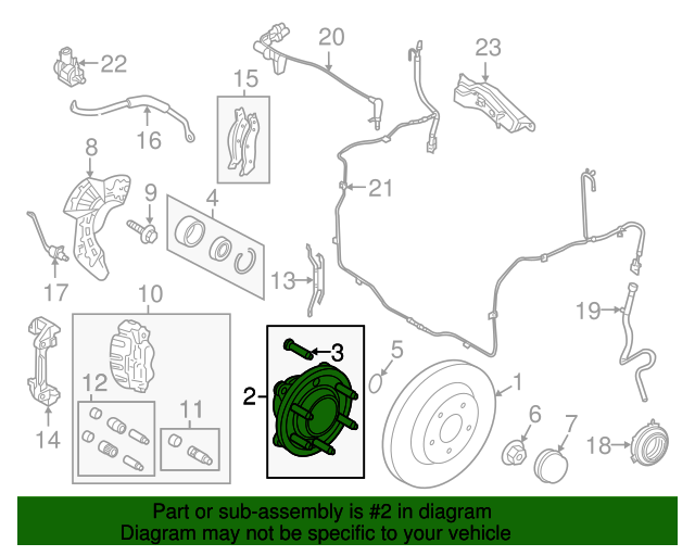 2011-2014 Ford OEM NEW 2011-2014 Ford F150 Crew Cab Standard DOHC Hub ...