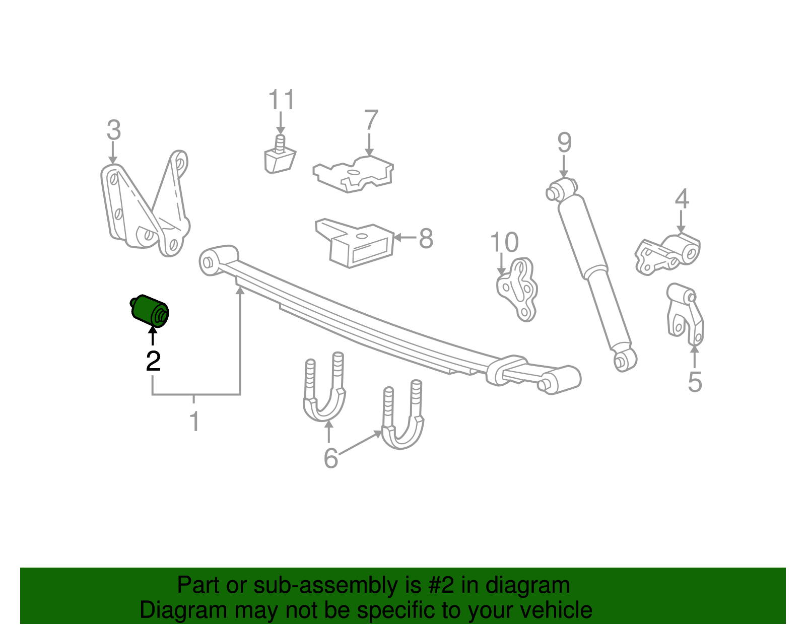 F2UZ-5781-D - High-Quality Spring Bushing for 2008-2011 Ford Ranger ...