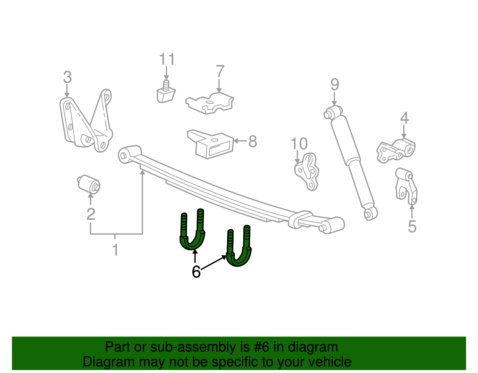 1985-2009 Ford Ranger OEM NEW 1984-2009 Ford Ranger Left Leaf Spring ...