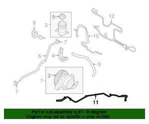 Genuine Return Line for 2010-2012 Hyundai Santa Fe | Part# 57520-1U000 ...