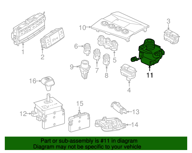 212-900-97-28 - Multi Switch 2016 Mercedes-Benz | Mercedes-Benz USA Parts