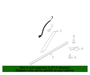 2021-2025 Nissan Rogue Rear Seal 82838-6RR1A | Temecula Nissan Parts