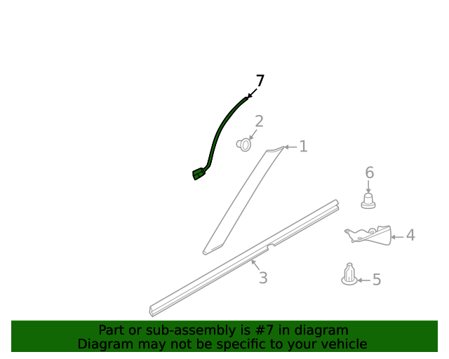 82838-6RR1A - Rear Seal 2021-2024 Nissan Rogue | Nissan Parts ...