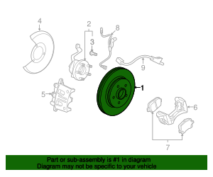 Genuine OEM GM Part - Front Disc Brake Rotor 2007-2015 GM 20892949 ...