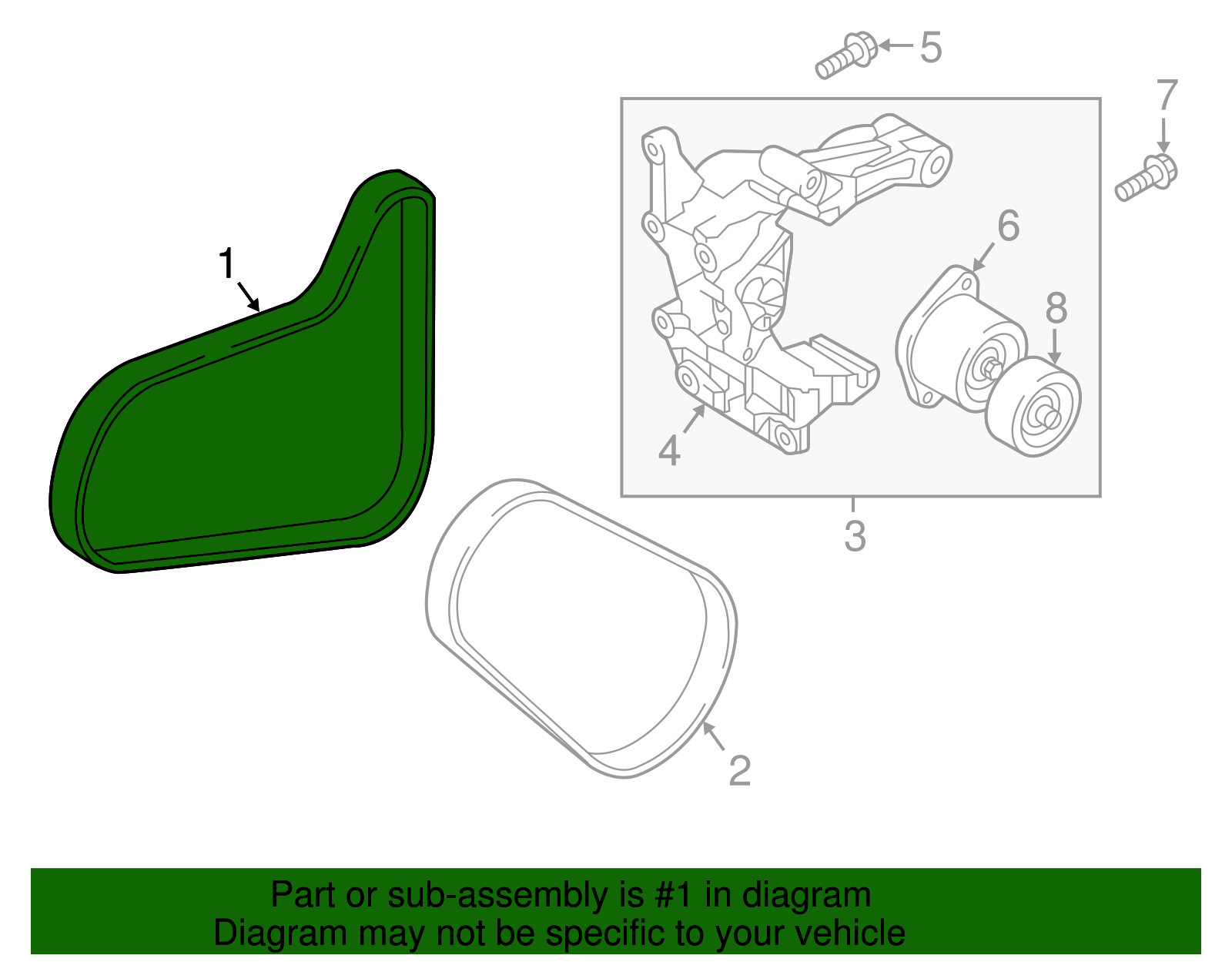 2016-2022 Kia Serpentine Belt 25212-2GGA1 | Retail Performance Auto Parts