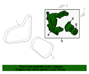 25280-2GGC4 - Serpentine Tensioner 2016-2022 Kia | KIA.PARTS