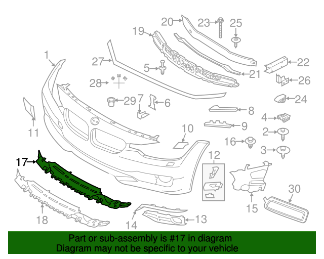 2014-2019 BMW Insert Panel 51-11-7-293-808 | BMW Parts Worldwide