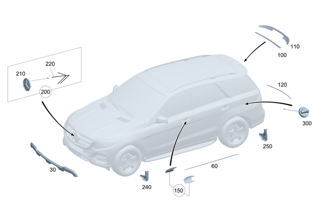 247-793-02-00 - Rear Spoiler Attachment 2020-2025 Mercedes-Benz ...