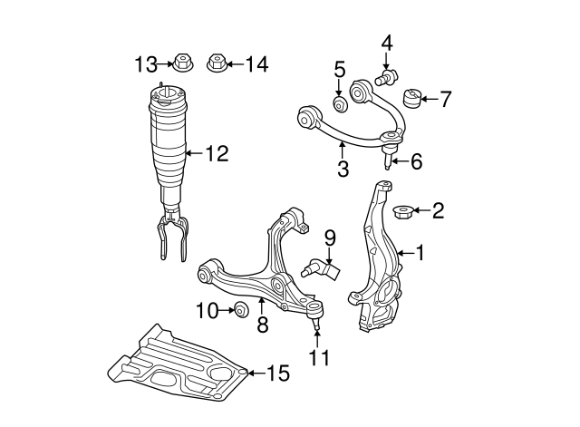2011-2015 Mopar Lower Control Arm 05168159AB | Mopar Parts Canada