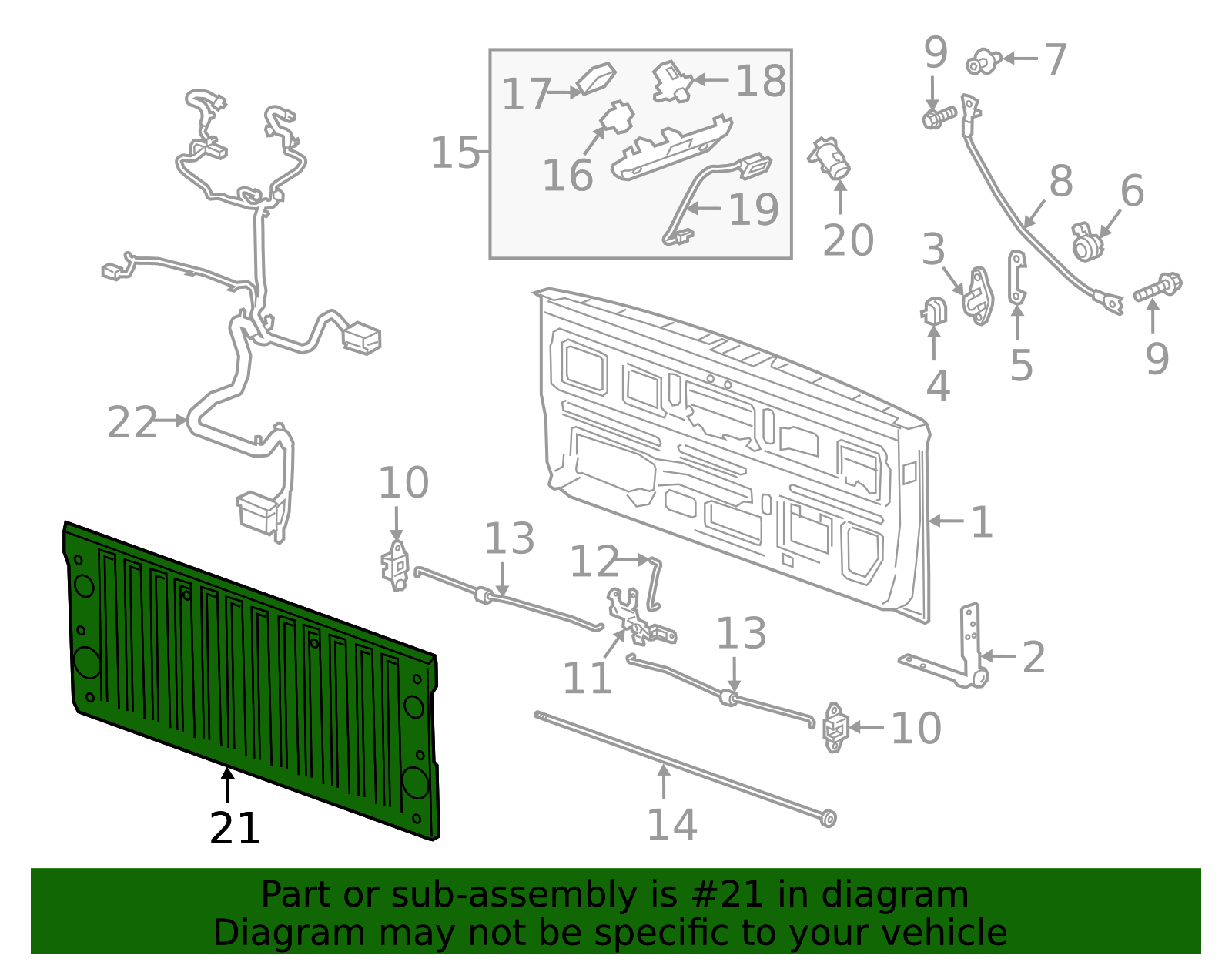2019-2025 GM Cover Panel 23388997 GM | GMPartsDirect.com