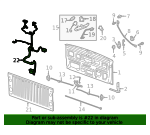 2020-2023 GM Tailgate Wiring Harness 84827881 GM | GMPartsDirect.com